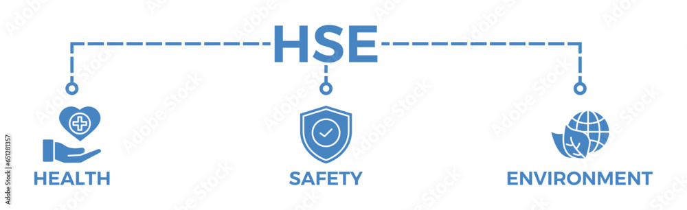HSE banner web icon glyph silhouette Health Safety Environment in the ...
