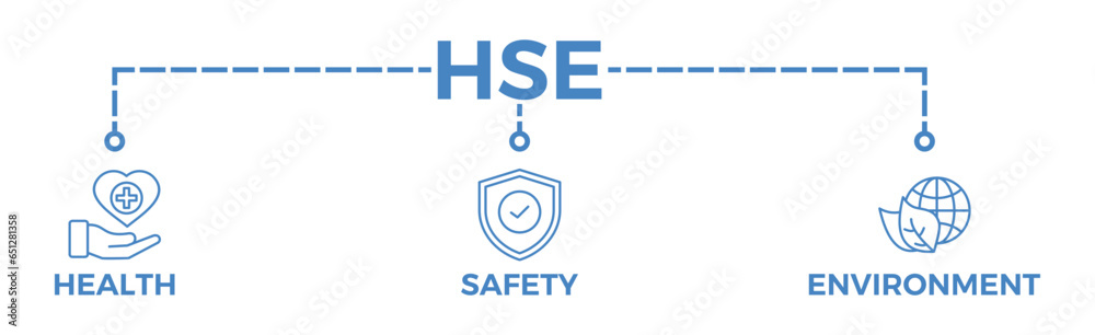 HSE banner web icon glyph silhouette Health Safety Environment in the ...