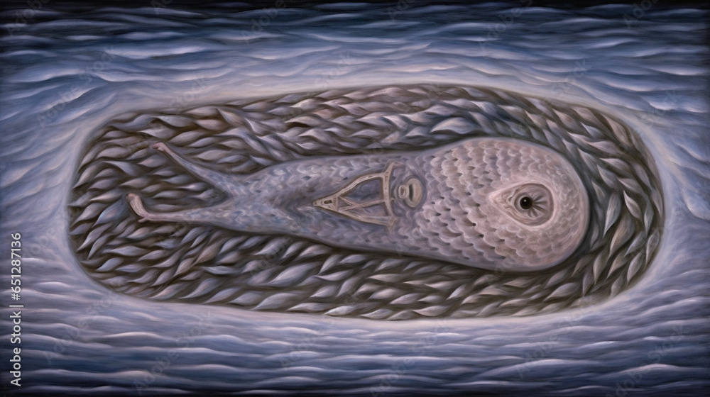 An enchanting tableau of a selkie, a seal-like creature from Celtic ...