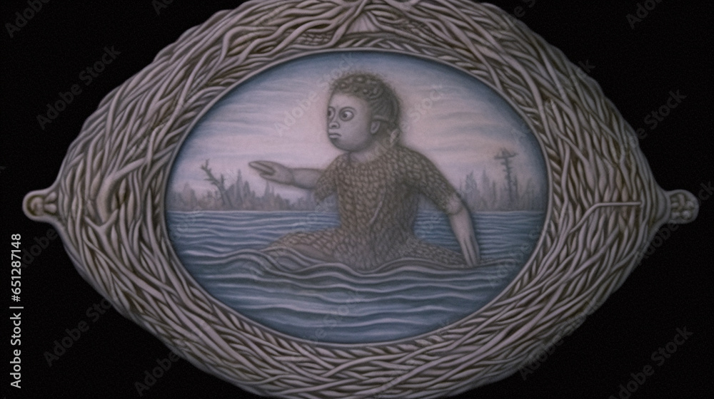 An enchanting tableau of a selkie, a seal-like creature from Celtic ...