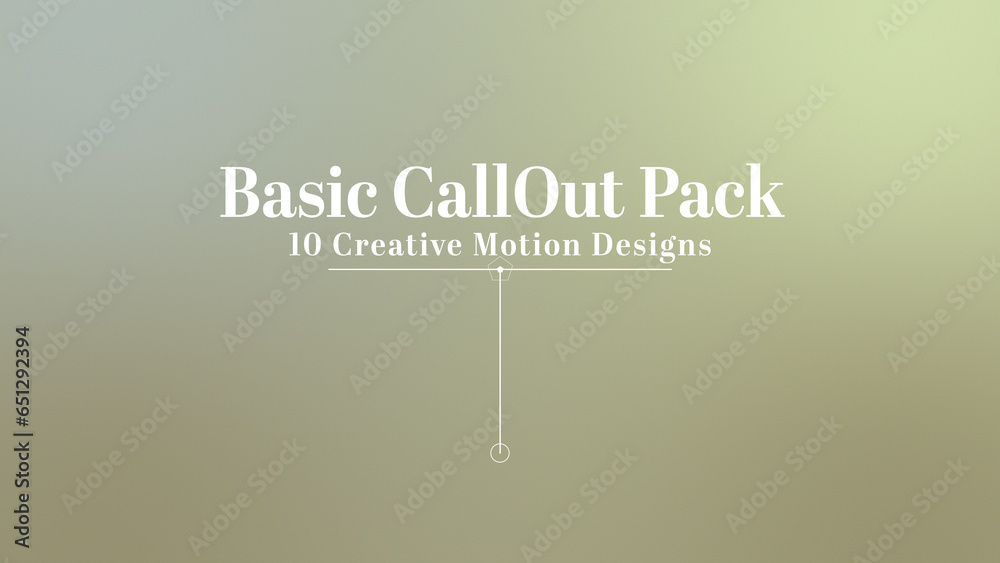 Basic CallOut Pack With Control Panel Stock Template | Adobe Stock