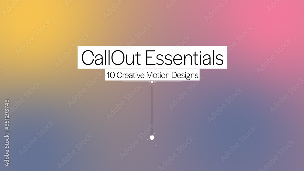 CallOut Essentials With Control Panel Stock Template | Adobe Stock
