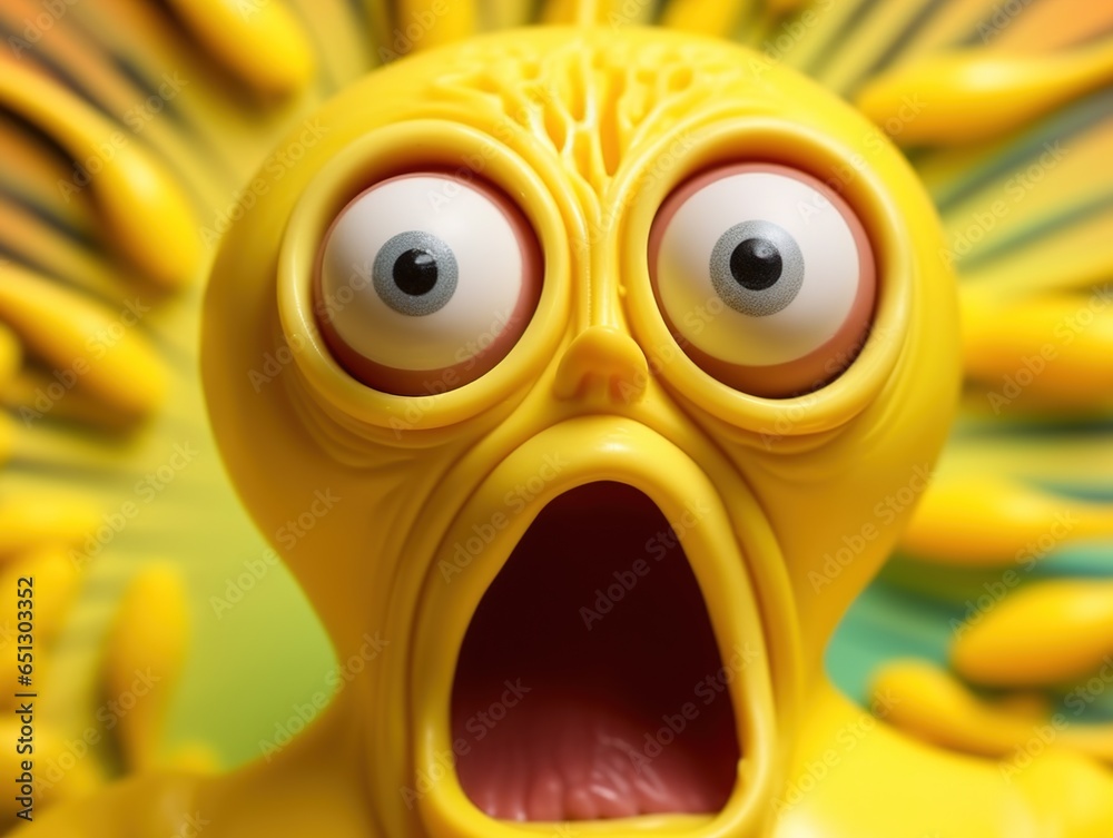 Shocked, scared or startled emoji with mouth wide open and eyes bulging ...