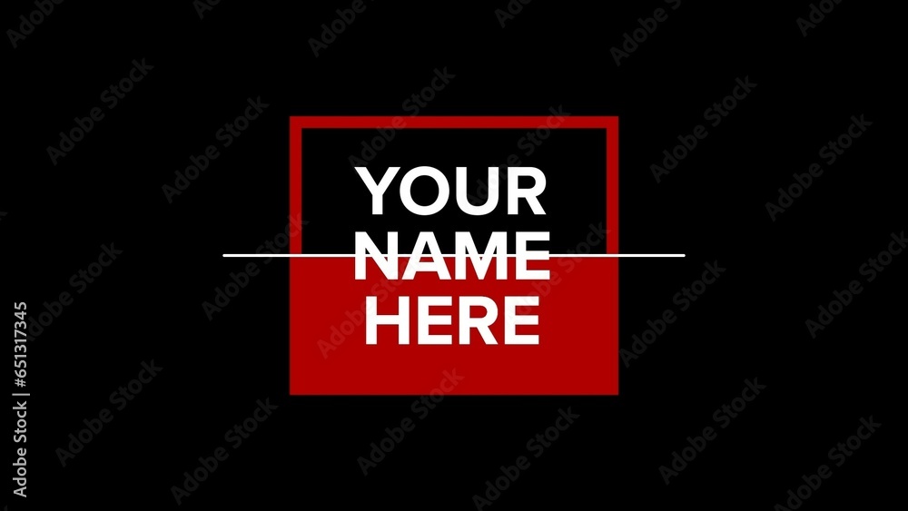 Kinetic Typography Professional Name and Text Reveal template Stock ...