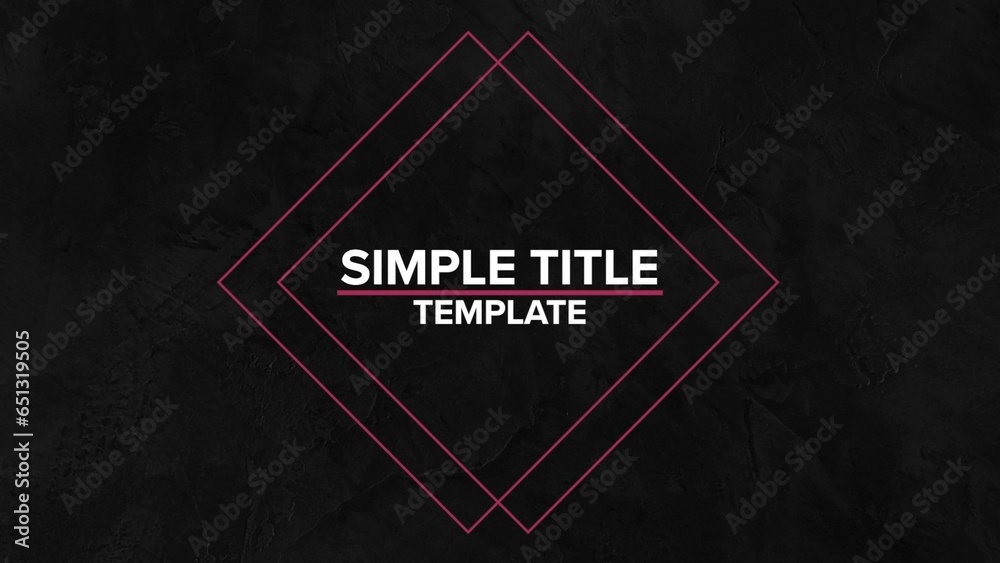 Simple Name reveal for lower thirds Stock Template | Adobe Stock