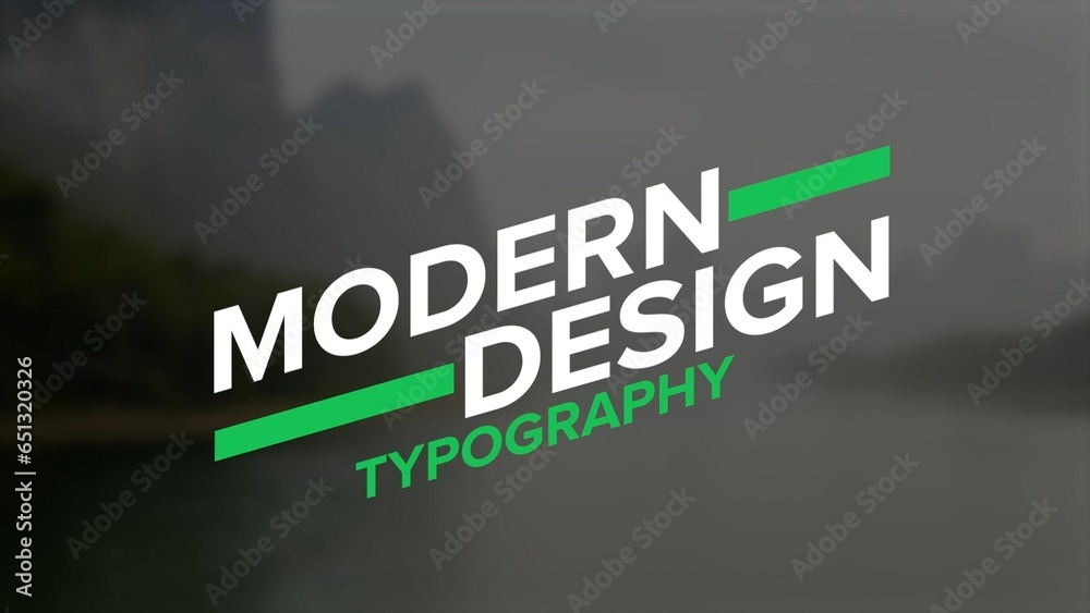 Modern Design Animated Name Title Card Intro Stock Template | Adobe Stock