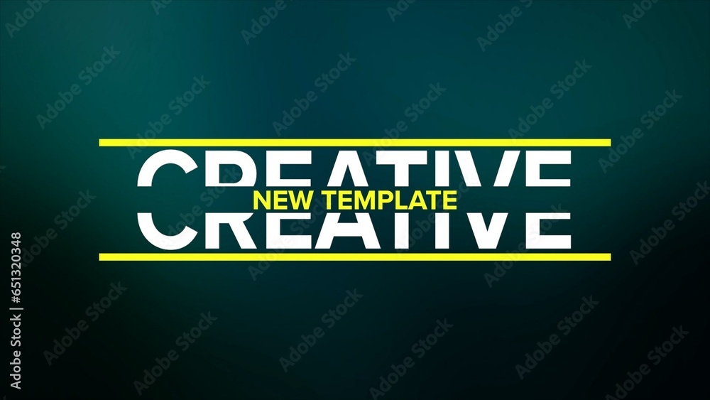 Clean animated name title card Stock Template | Adobe Stock