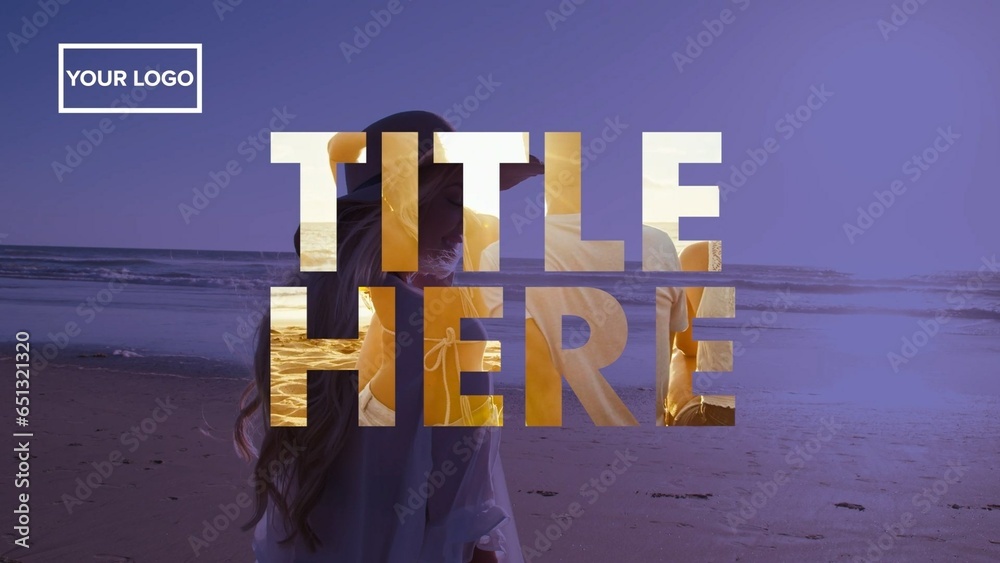 Verticle Line Urban Title Transition Stock Template | Adobe Stock