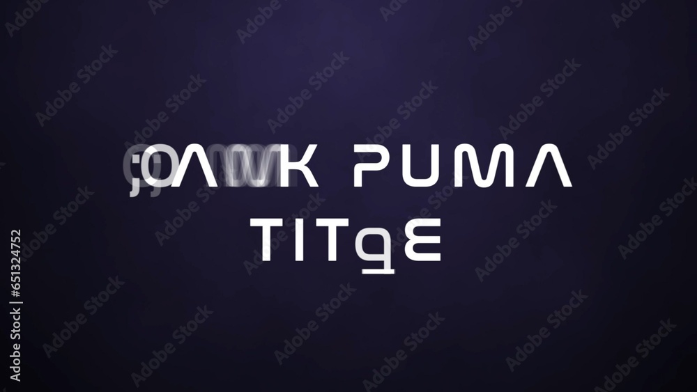 Dark Puma Superhero Panther Title Intro Stock Template | Adobe Stock