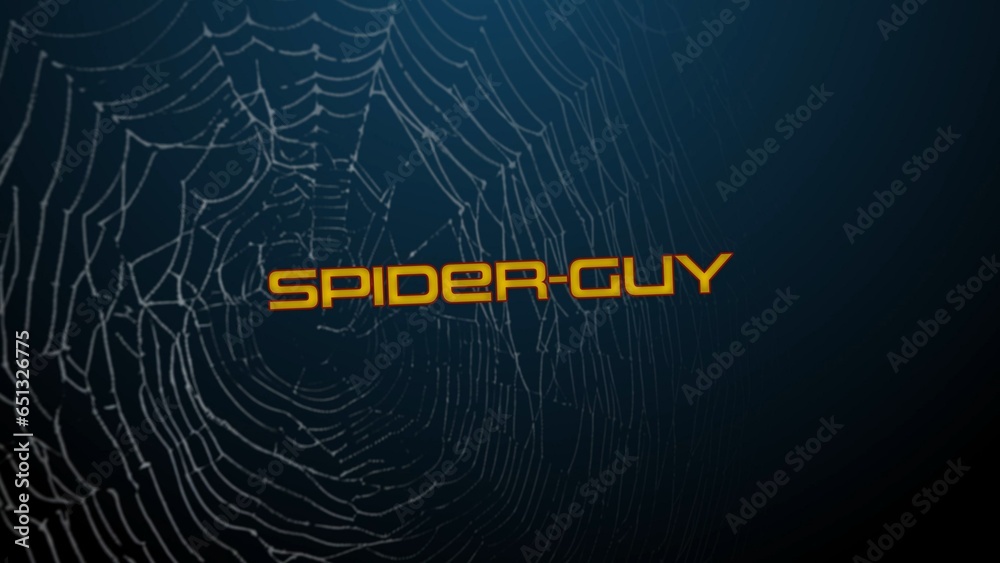 Spider Guy Superhero Man Title Intro Stock Template | Adobe Stock