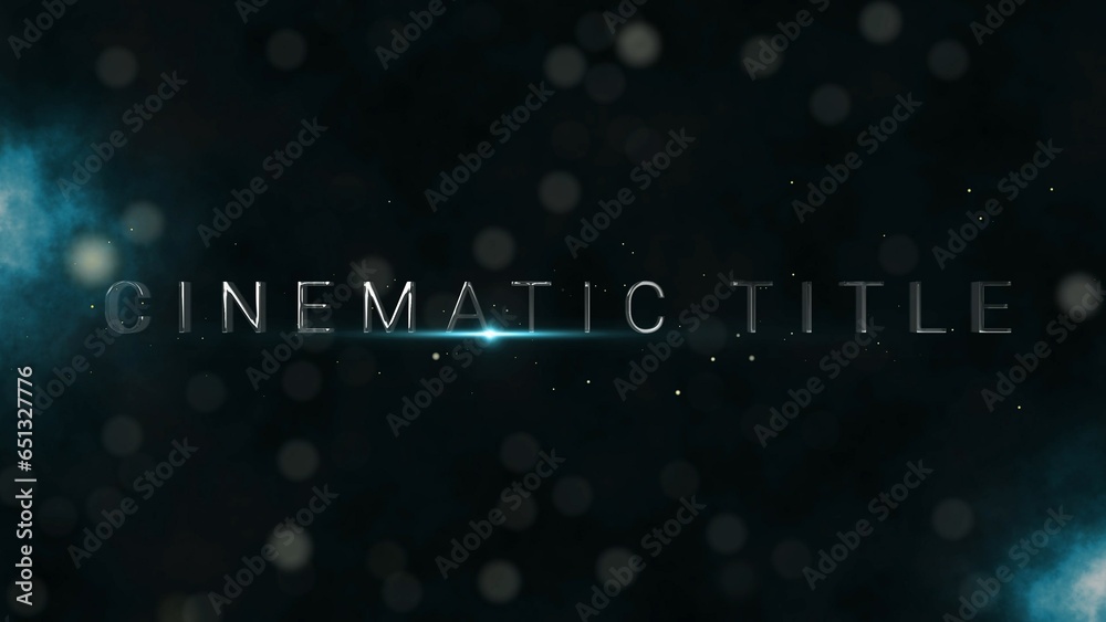 Futuristic Cinematic Movie Trailer Title Stock Template | Adobe Stock