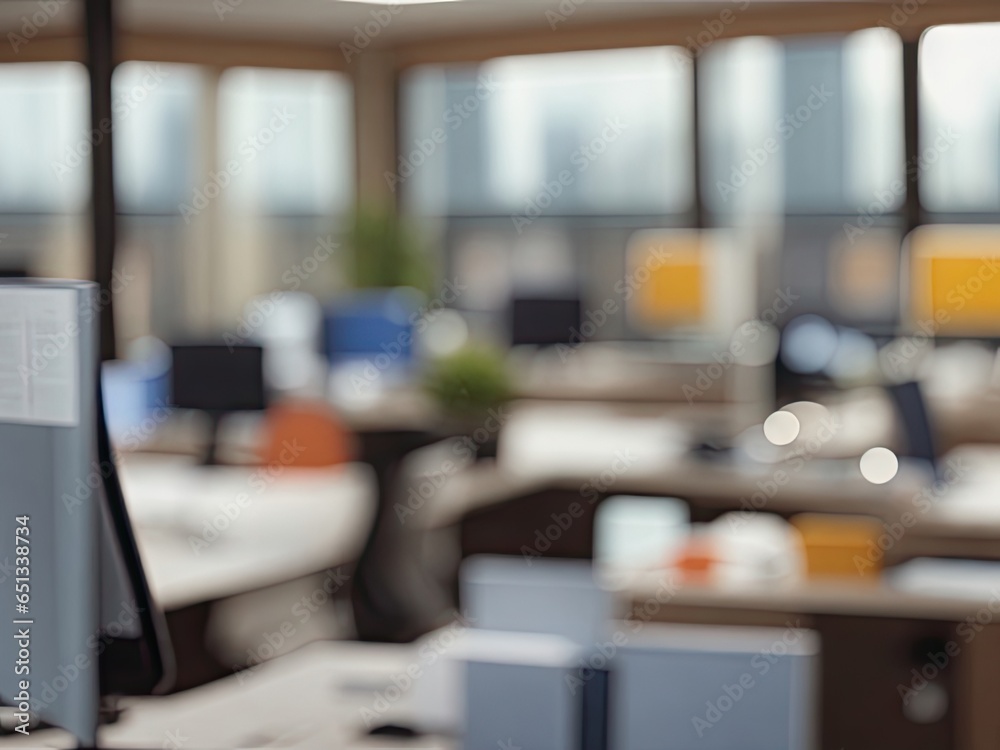 Blurred Office Background Interior Office working space Hospital ...