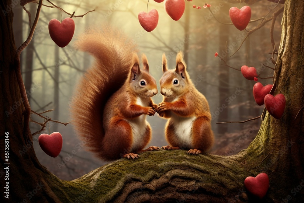 Express affection and show love to your partner with a delightful squirrel-themed gift, ideal ...
