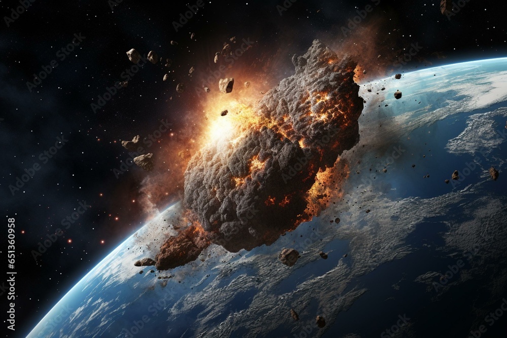 Devastating asteroid crash leads to mass extinction, NASA elements ...