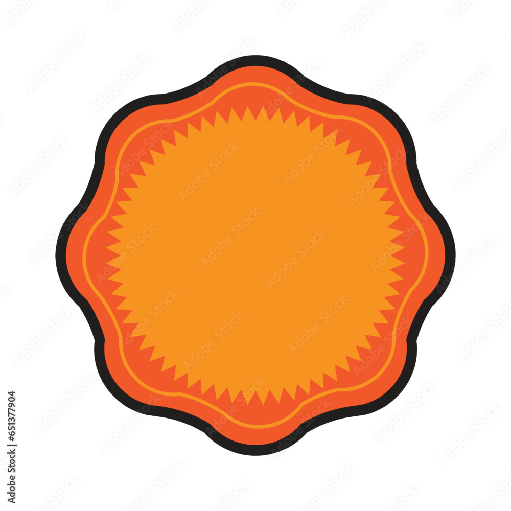 Badge art vector, clip art, and symbol. Flat design of badge concept ...