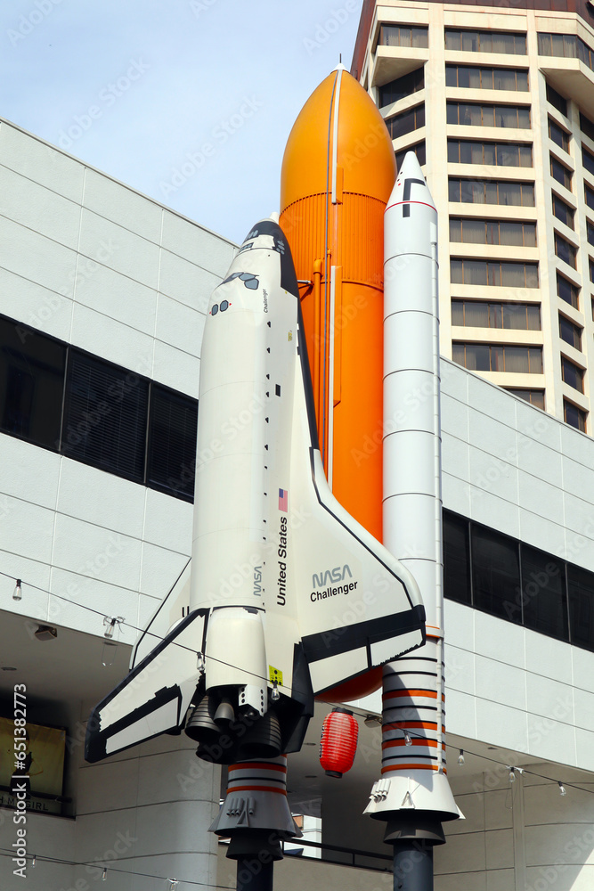 Los Angeles, California – September 22, 2023: Space Shuttle Challenger ...