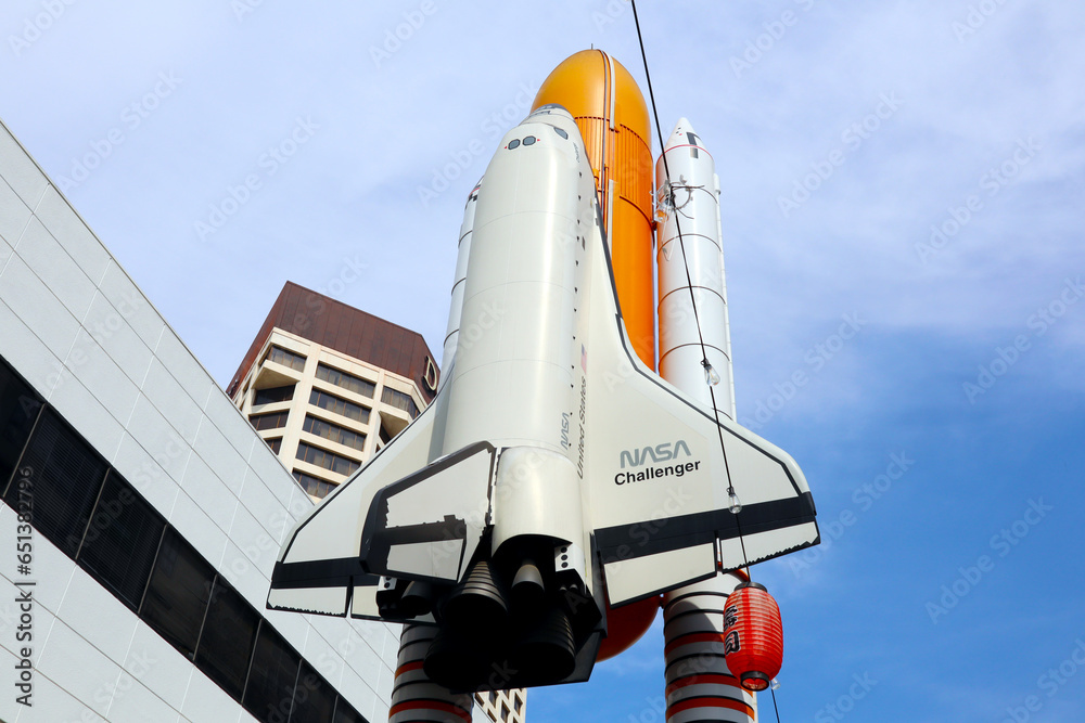 Los Angeles, California – September 22, 2023: Space Shuttle Challenger ...