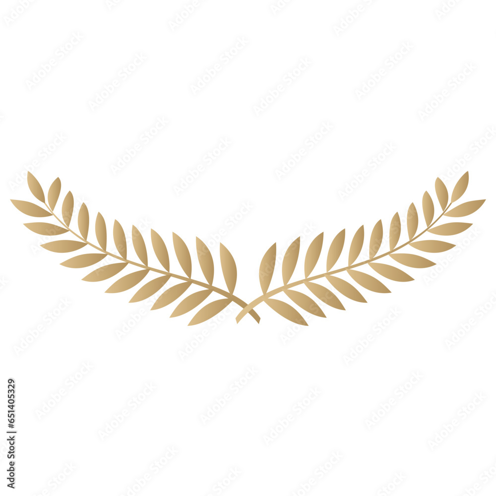 vector illustration. wreaths of wheat and olives depicting awards ...