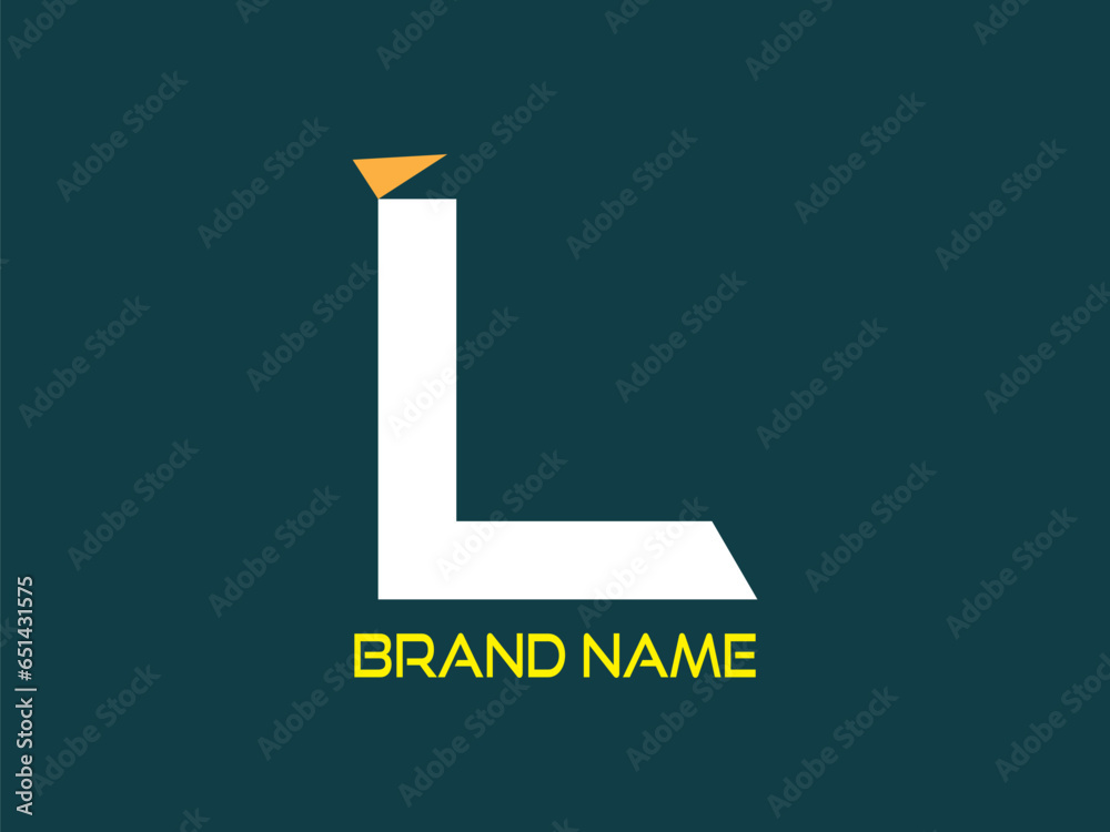 L logo. EPS file. Editable Color. CMYK Color mode. Free Font used. Easy ...