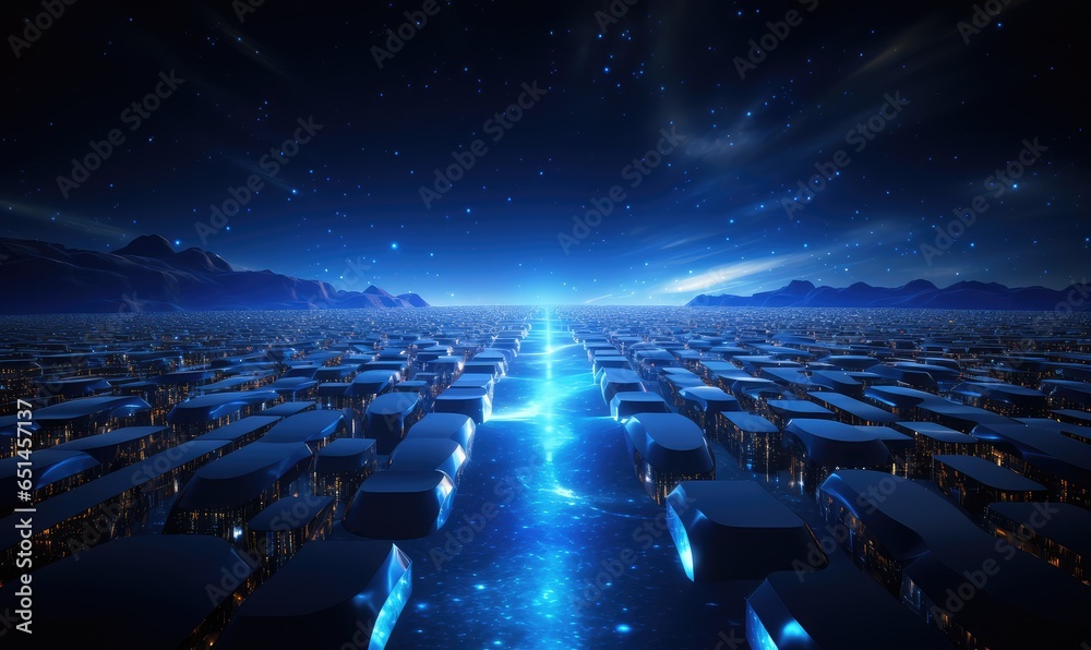 space technology lines sense of line big data blue enterprise big data ...