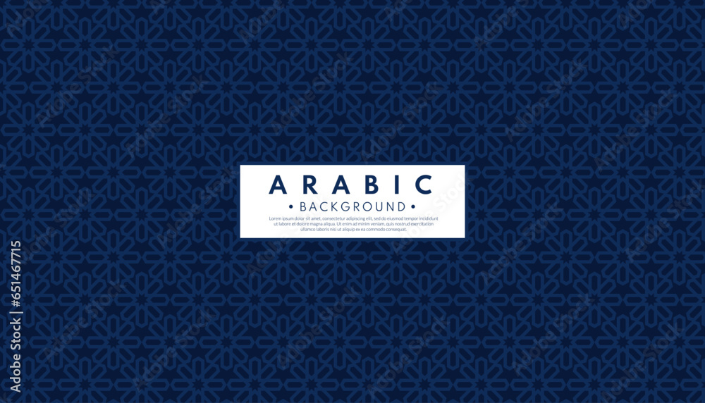 Arabic blue pattern seamless background. Islamic window style concept ...