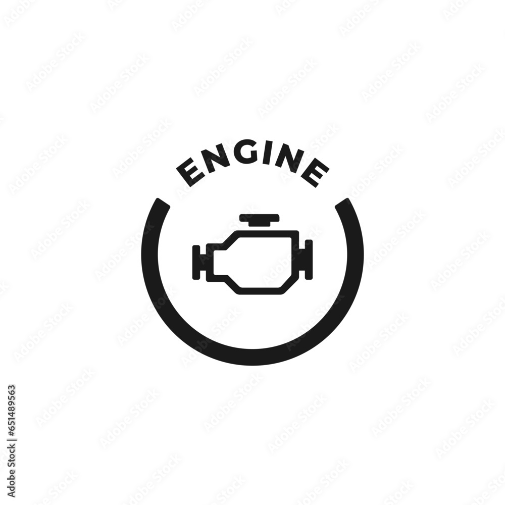 Injection engine icon or Injection engine vector isolated in flat style ...