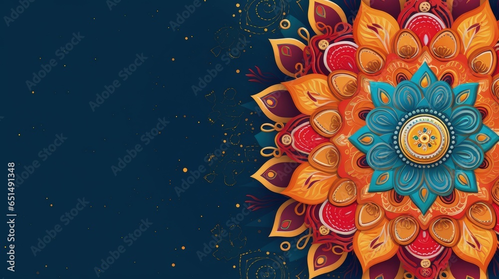 Celebrating the festival of lights. Background with the paper graphic ...