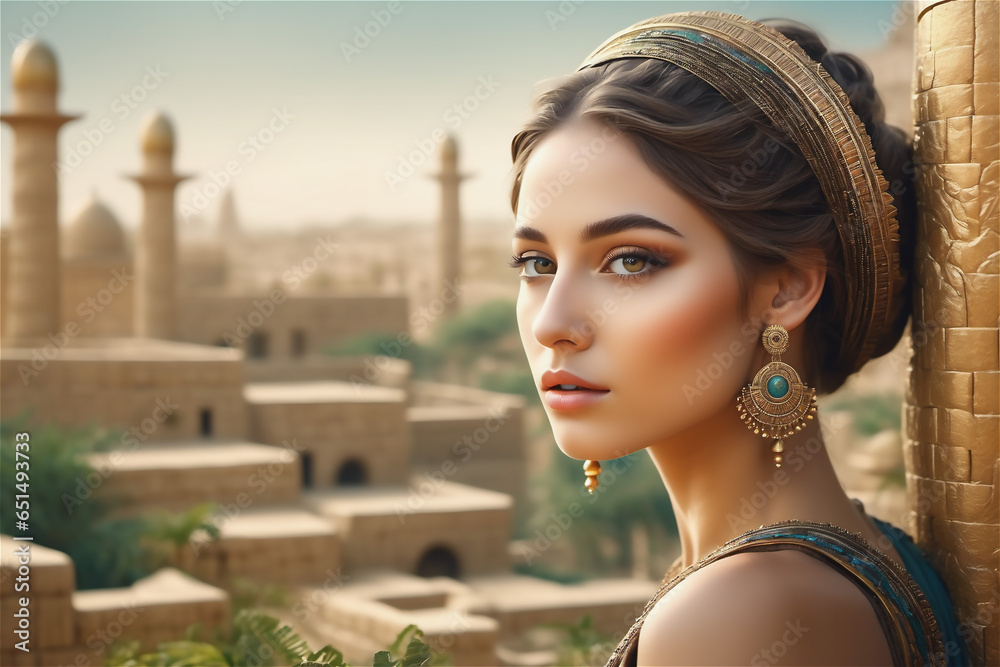 princess of babylon The beautiful Babylonian queen in the hanging ...