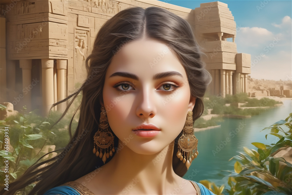 princess of babylon The beautiful Babylonian queen in the hanging ...