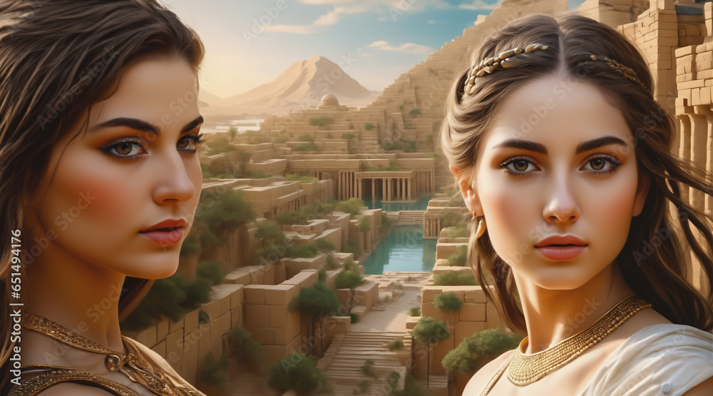 princess of babylon The beautiful Babylonian queen in the hanging ...