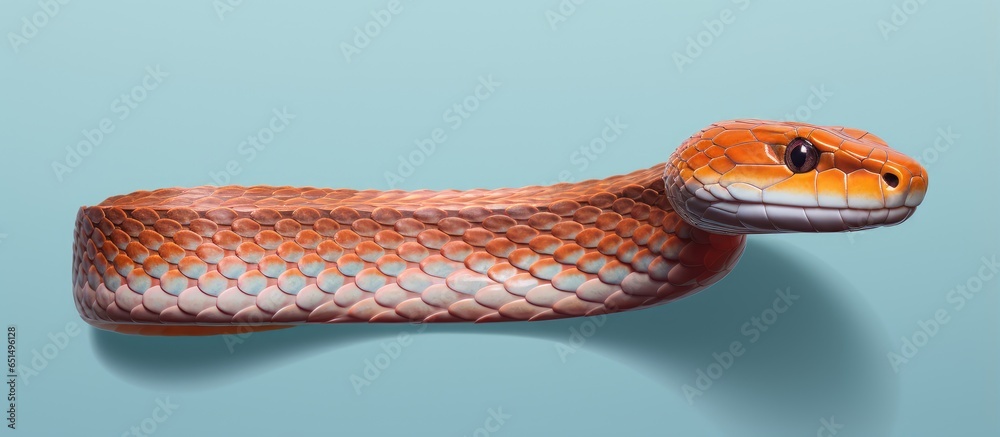 The radiated ratsnake copperhead rat snake or copperheaded trinket ...