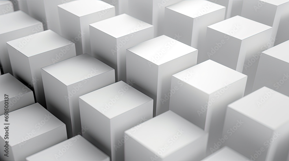 Monochromatic Cube Like Shapes Abstract Wallpaper Background For A Mobile Desktop Device Or