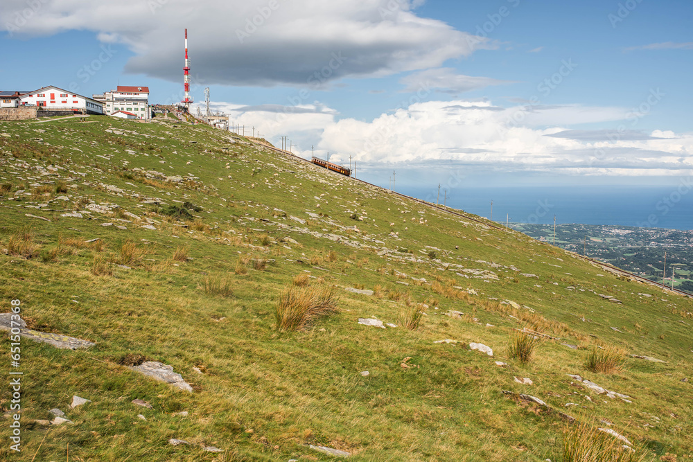 Magnificent panorama of the Rhune in the French Basque Country and its ...