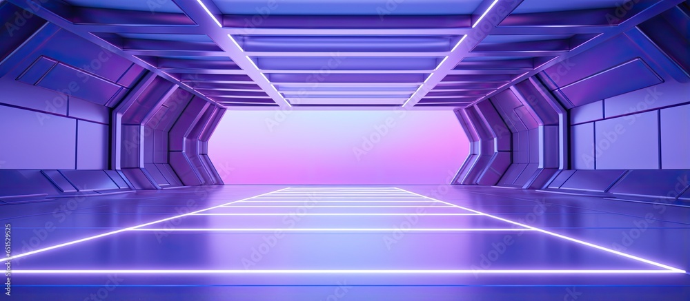 Abstract room background in purple and blue rendered in Perfect for ...