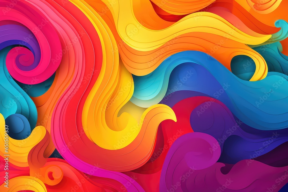 Abstract background of pride colors for queer Pride Month in June ...