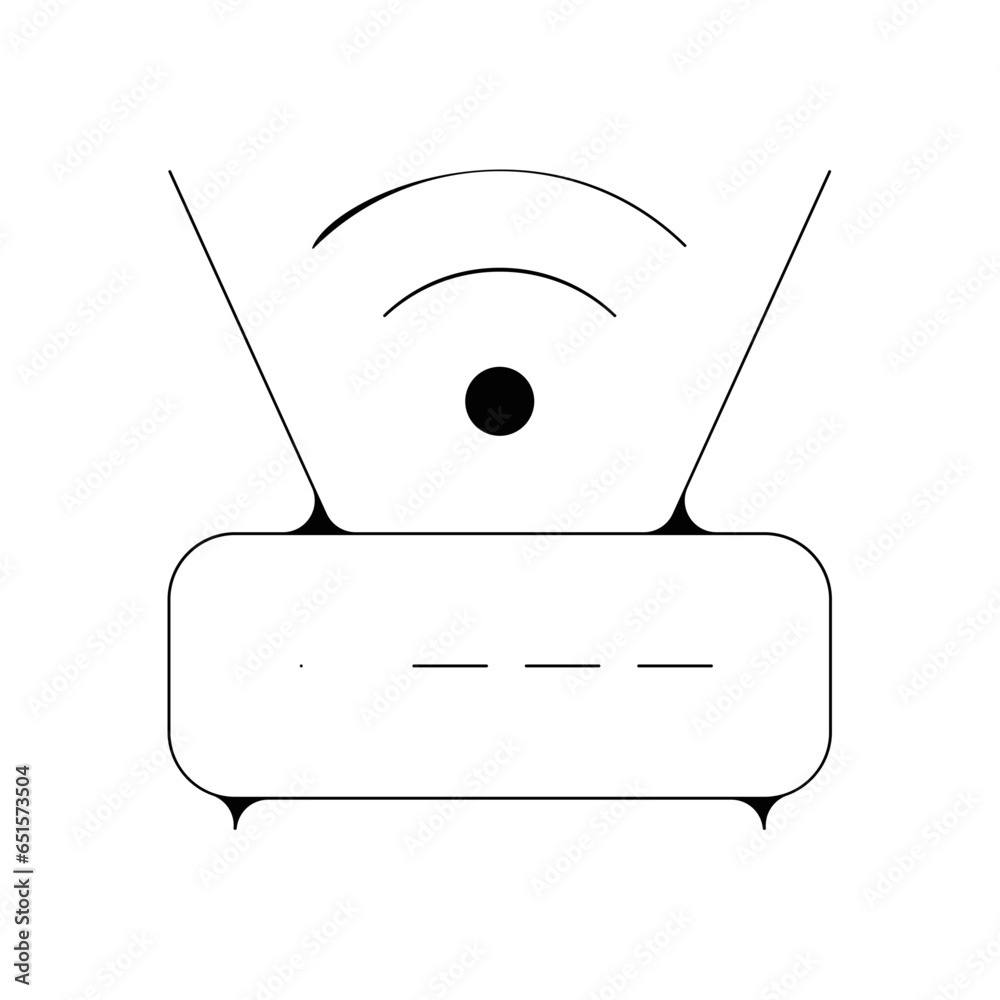 picto logo icones et symbole wifi box internet fin Stock Vector | Adobe ...