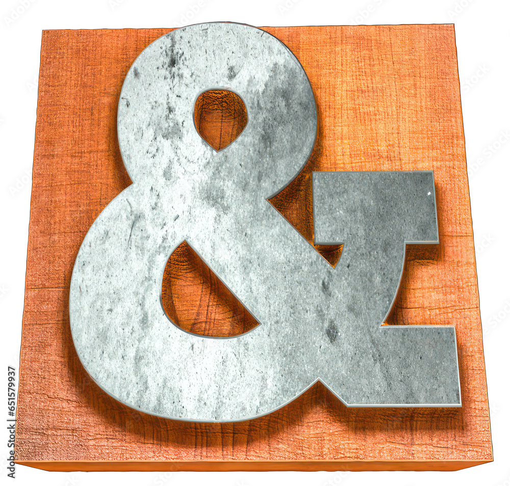 ampersand, Antique Wooden Printing Letterpress Block - Carved Hardwood ...