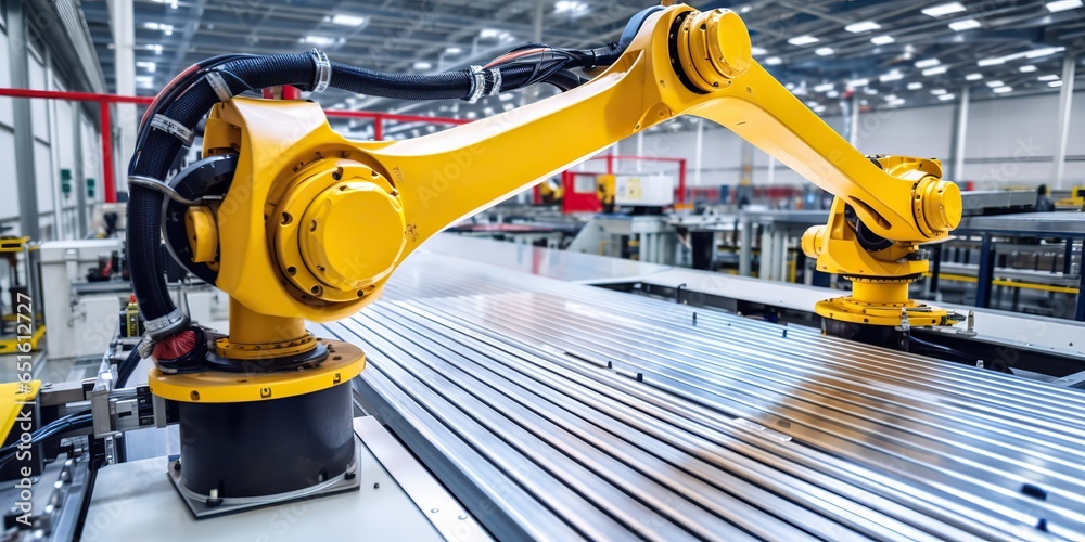 AI Generated. AI Generative. Mechanical future innovation robot arm ...