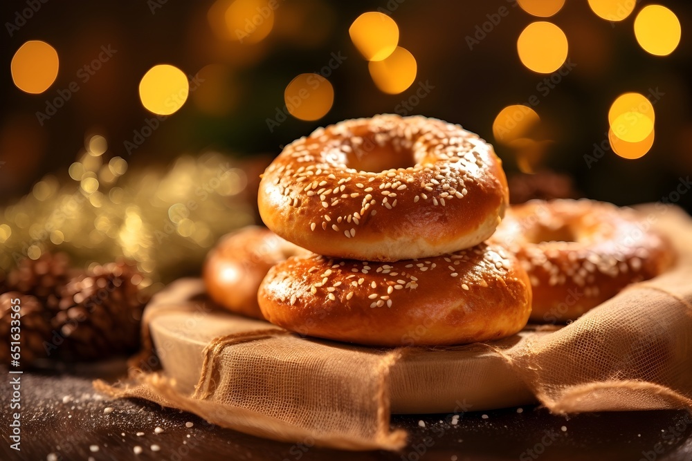 Freshly baked bagel food photography, product shoot for cook book ...