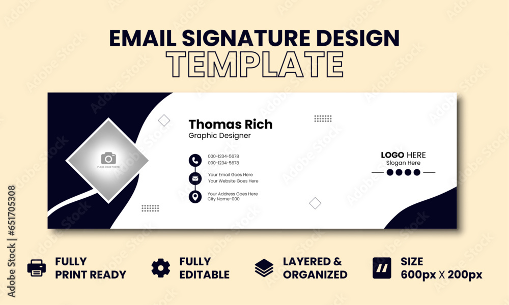 Corporate Email Signature Design Email signature template design ...
