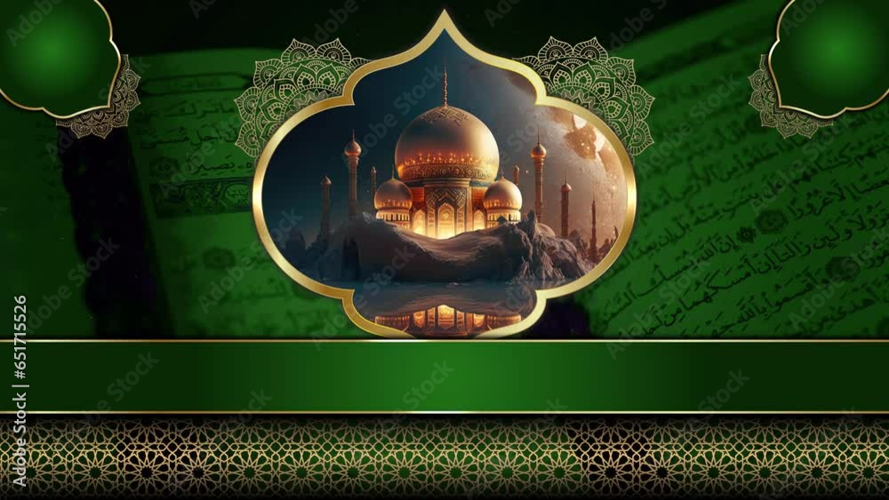 islamic background , islamic video template , quran muslim , 4K Loop ...
