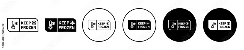 Keep frozen icon. Deep freezer or refrigerator to keep food fresh and ...