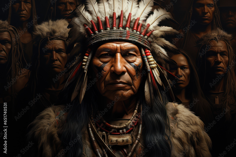 A mural depicting the unity of indigenous peoples in the fight for ...