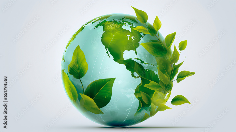 Bright green earth, natural beauty, green earth, environmental harmony ...