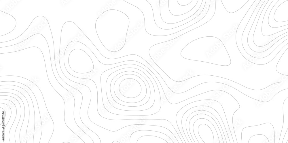 Ocean topographic line map with curvy wave isolines vector illustration ...