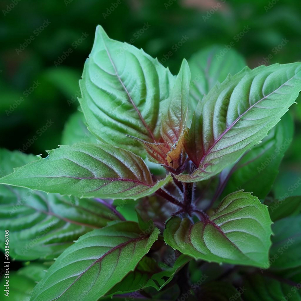 basil plant The basil tree is a short shrub with a height of about 1-3 ...
