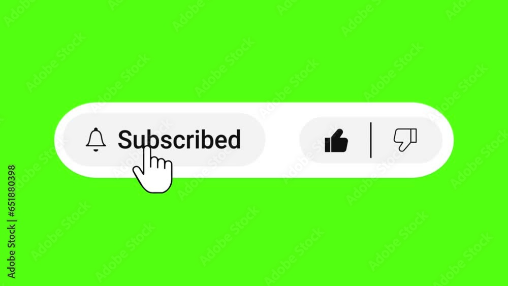 Vidéo Stock Like, subscribe and notification bell icon clicked ...