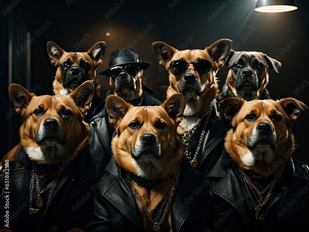 Beware of Dogs Warning Sign Background Gangster Alpha Dogs with ...