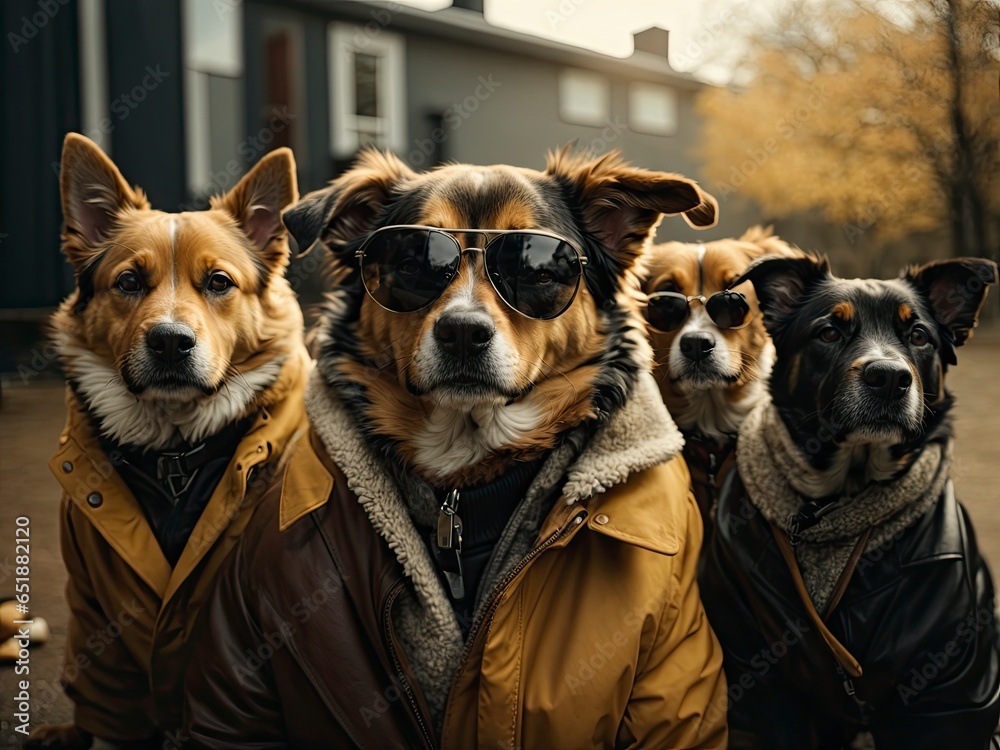 Beware of Dogs Warning Sign Background Gangster Alpha Dogs with ...