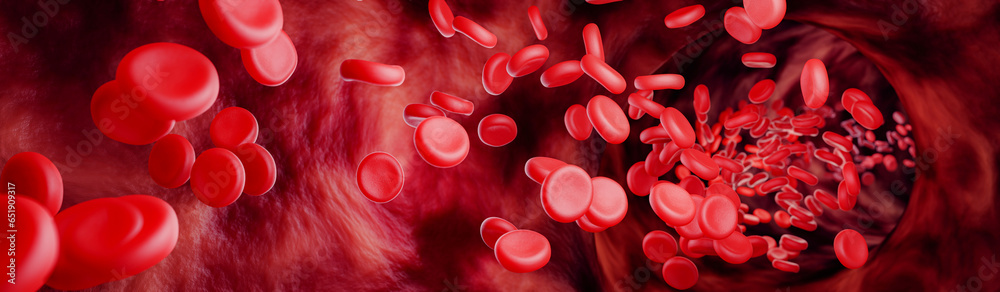 Simulates the inside of blood vessels or veins and red blood cells. Red ...